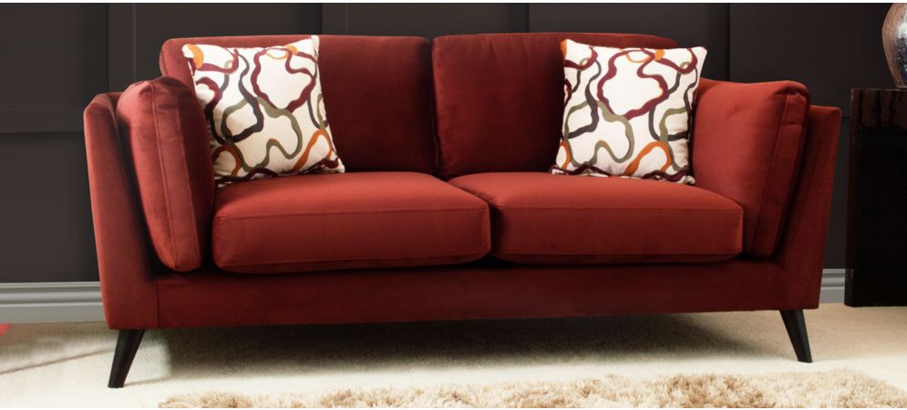 Dark red sofa store