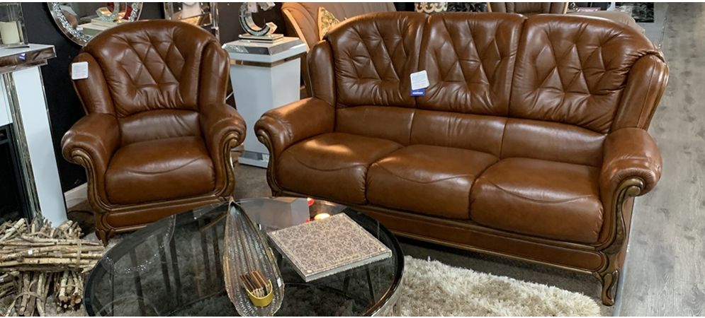 Aniline leather couch store